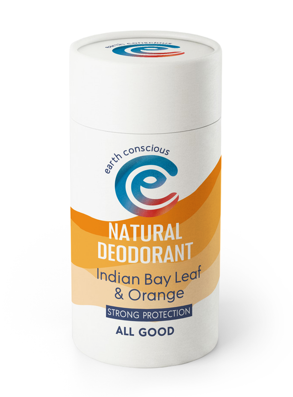 Natural Solid Deodorant - Indian Bay Leaf & Orange 90g | Earth ...